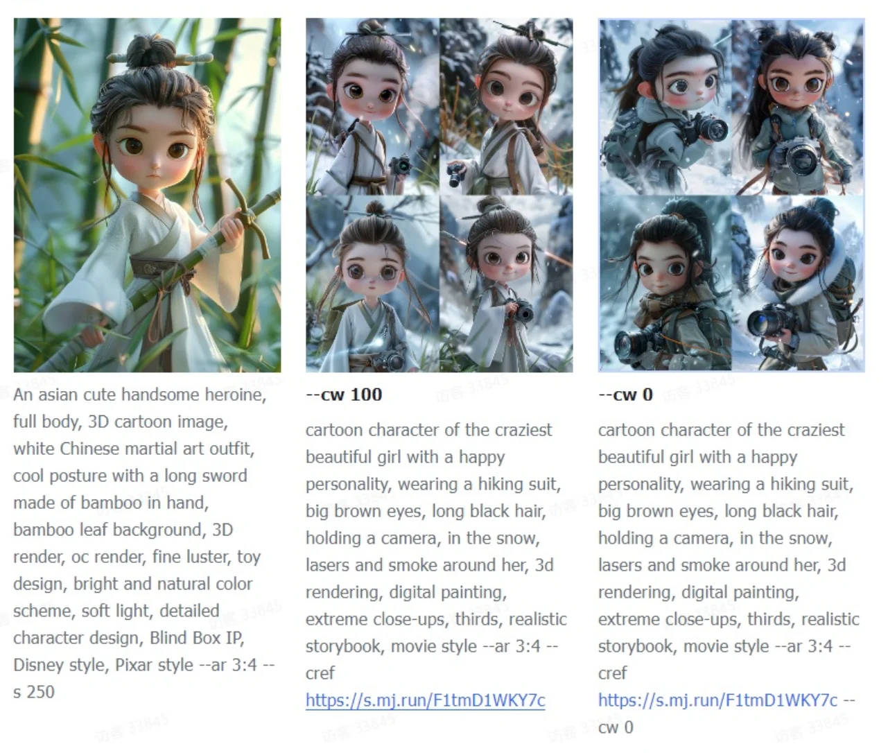 Midjourney教程 - 深度解析「角色一致性」命令，Cref参数详解 - 山鲸AI官方社区